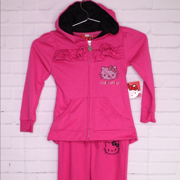 Hello Kitty | Matching Sets | Hello Kitty Bling Hoodie Pants Outfit Set ...